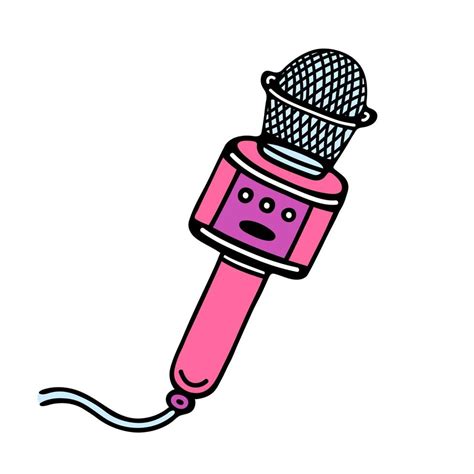 Pink Microphone Clip Art