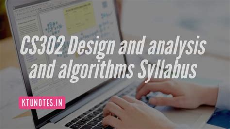 Cs302 Design And Analysis And Algorithms Syllabus