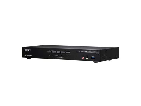 ATEN CS1844 4 Port True 4K HDMI Dual View KVM Switch Mit Audio USB 3 0Hub SECOMP Electronic