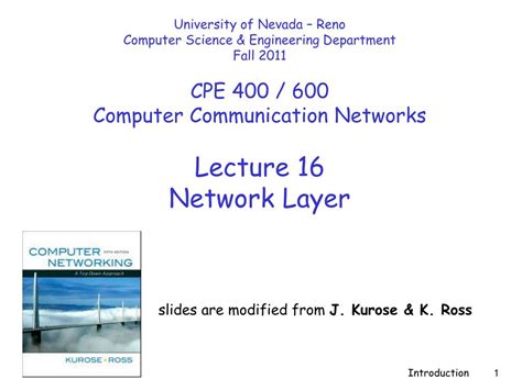 Ppt Lecture 16 Network Layer Powerpoint Presentation Free Download