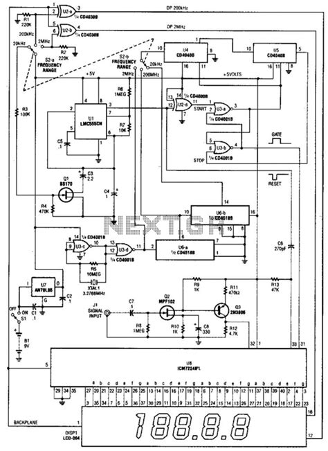 Mhz Frequency Counter Circuit Next Gr Electronics