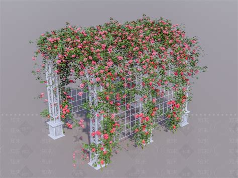 现代拱形欧式花架廊架su模型下载【id1147486385】知末su模型网