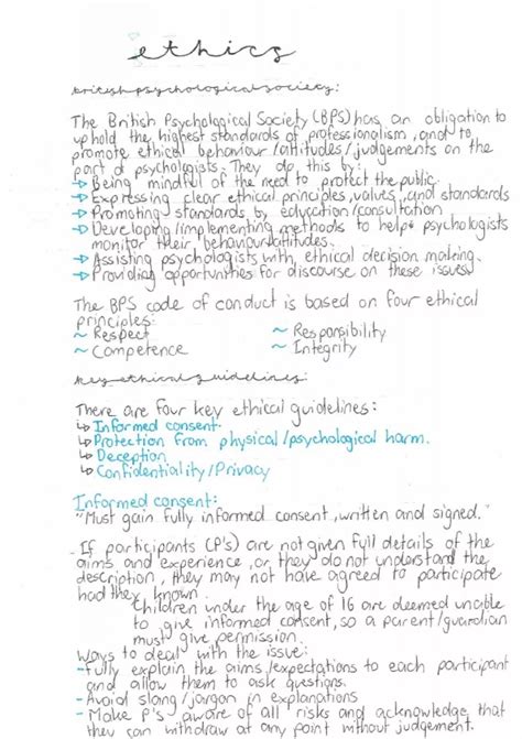 Aqa A Level Psychology Research Methods Notes Research Methods Stuvia Uk
