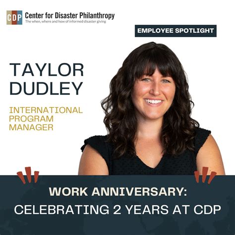 Center For Disaster Philanthropy On Linkedin Happy Work Anniversary To
