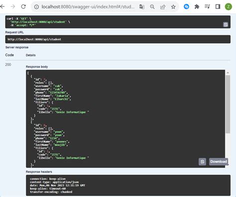 GitHub Zakaria TP SpringBoot Swagger Android