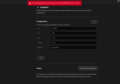How To Connect Local Mysql Server With Budibase As A Source