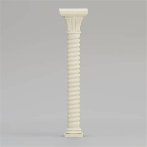 잎 기둥 3d 모델 10 Blend Obj Fbx Dae Free3d