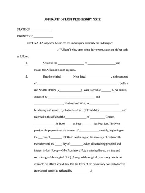 Promissory Note Template Louisiana Artofit