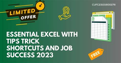 Essential Excel With Tips Trick Shortcuts And Job Success 2023 Cigma