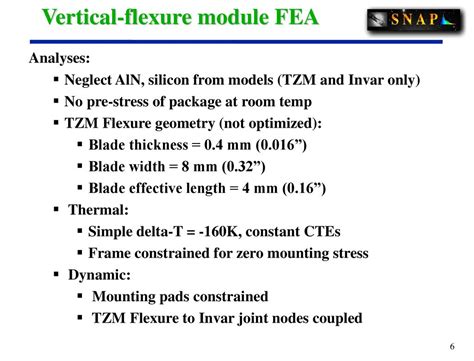 Vertical Flexure Ccd Module Thermal And Dynamic Fea Ppt Download