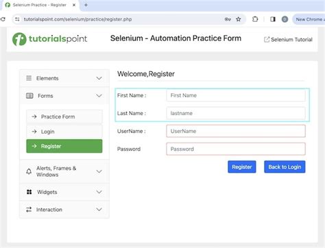 Selenium Keyboard Actions