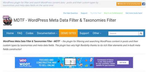 Mdtf Meta Data And Taxonomies Filter Pluginizer