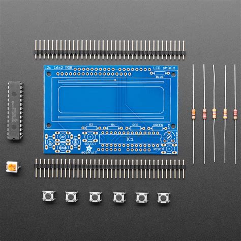 Adafruit I2c Controlled Keypad Shield Kit For 16x2 Lcd