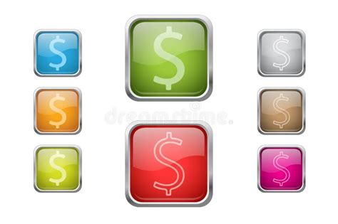 Glossy Rounded Square Buttons With Play Sign Stock Vector Illustration Of Modern Bright 19204110