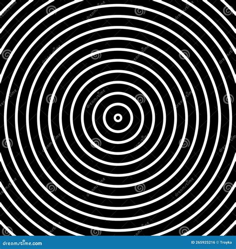 Circle Lines Pattern Abstract Geometric Black And White Background