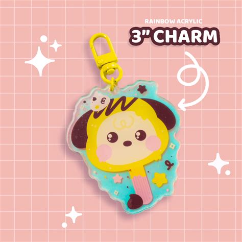 Chimmy Kpopsicle Charm Colorful Acrylic Rainbow Charm Moshi Melon