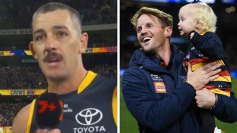 Tex Walker Breaks Down Over Retired Adelaide Crow Rory Sloane Au — Australias
