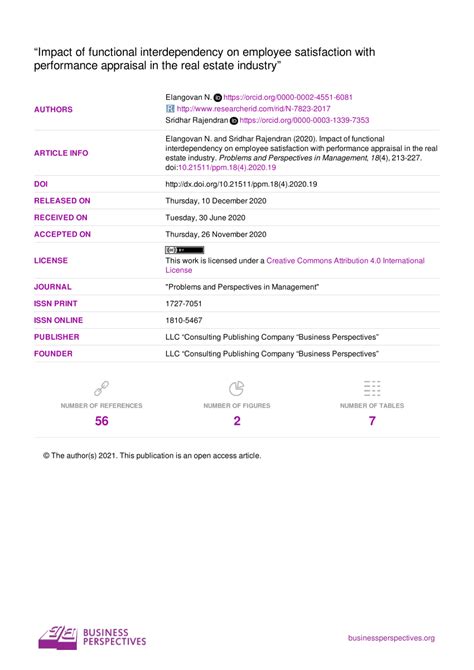 Pdf Impact Of Functional Interdependency On Employee Satisfaction