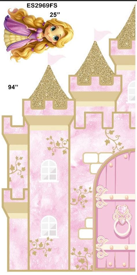 Es2969fs Es2970fs Castle Pink And Gold Etsy