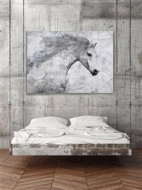 Irena Orlov Blue Sky Horse White Horse Fine Art Embellished Giclee On