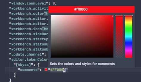 Settings Color Picker Issue Microsoft Vscode GitHub