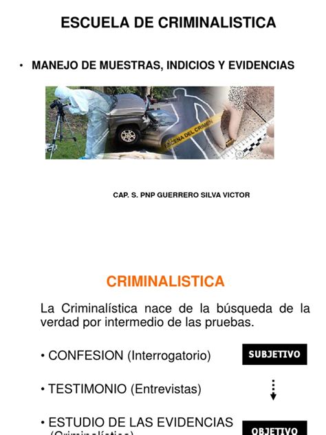 Indicios Y Evidencias En Criminalística Pdf Balística Ciencia Forense