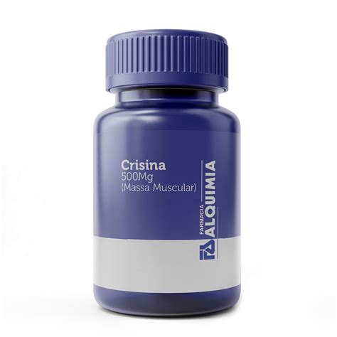 Crisina 500mg 60 Doses Suplemento Para Massa Muscular E Testosterona Alquimia