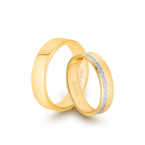 Obrączka Model S 124 Pracownia Złotnicza Syriusz