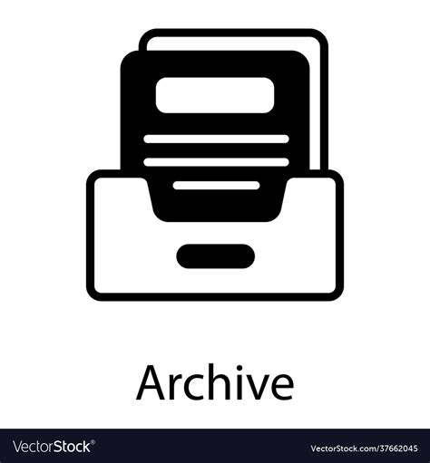 Archive Royalty Free Vector Image Vectorstock