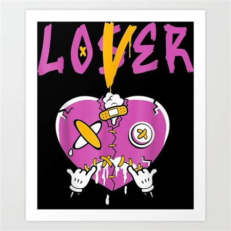 Brotherhood Loser Lover Heart Dripping Art Print By Shainanguyen90
