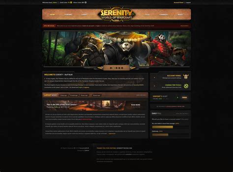 Serenity Wow Website Design By Zafiredesigns On Deviantart