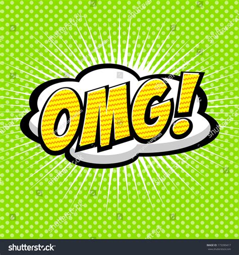 Omg Comic Speech Bubble Cartoon Stock Vector (Royalty Free) 173390417