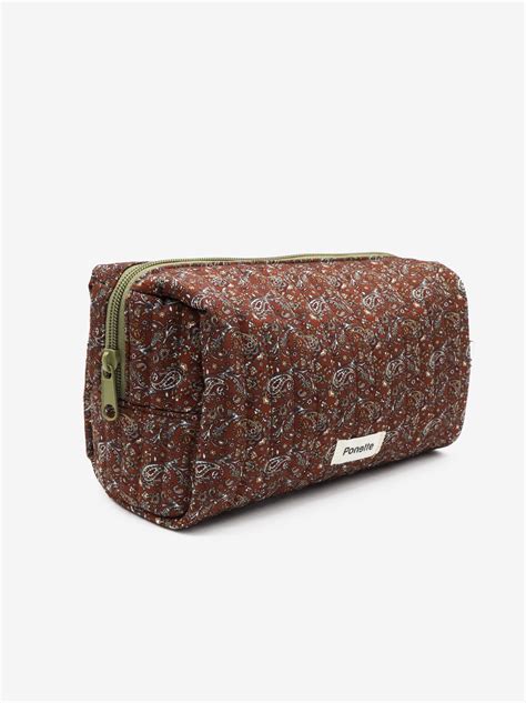 Neceser Vive Estampado Marrón
