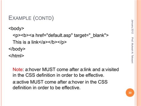 Css Cascading Style Sheets Introduction Ppsx Web Design And Html Internet