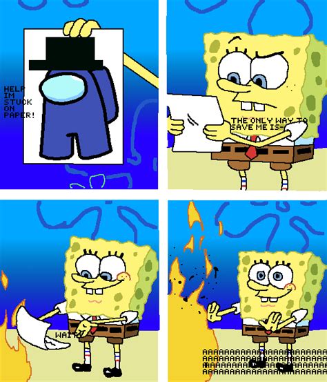 Pixilart Spongebob Meme Template By Mcfist Sus