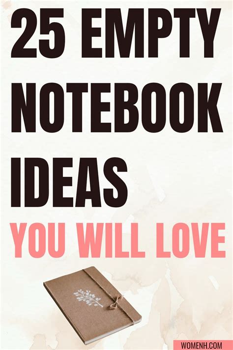 25 Fun Empty Notebook Ideas To Fill Your Blank Notebooks