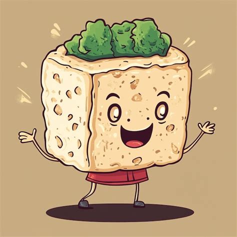 Funny Brain Cartoon Characters Premium Ai Generated Image