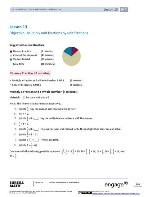 Lesson 13 Objective Multiply Unit Fractions By Unit Fractions Pdf Multiplication Mathematics Lesson 13 Objective Multiply Unit Fractions By Unit Fractions Pdf Multiplication Mathematics