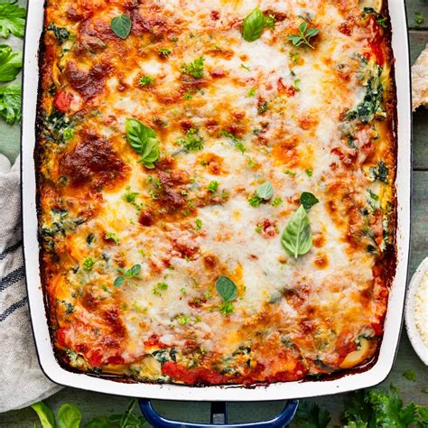 Spinach And Beef Lasagna With Ricotta Cheese