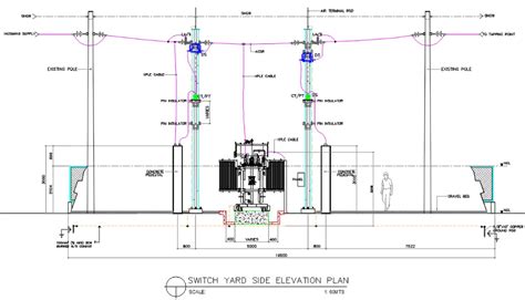 Switch Yard Side Elevation Plan Artofit