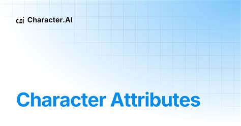 Character Attributes Characterai