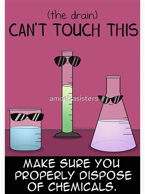 Quotlab Safety Poster 5 Properly Dispose Of Chemicals Lab Safety