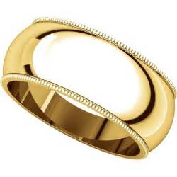 T123891e 18k Comfort Fit Milgrain 8mm Wedding Band