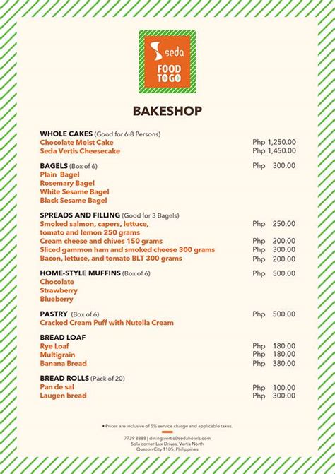 Menu At Misto At Seda Bgc Restaurant Taguig