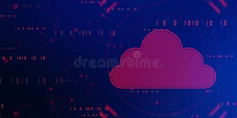 Digital Cloud Computing Concept Backgroundcyber Technology Internet