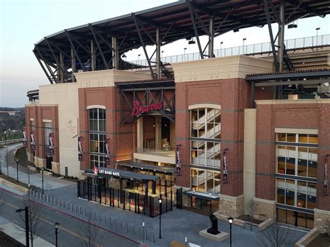 Gate Precast Truist Park Atlanta Braves Baseball Stadium Exterior Entrance And Bleacher Awning