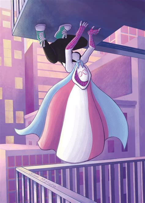 Trans Flag Gwen Stacy Etsy