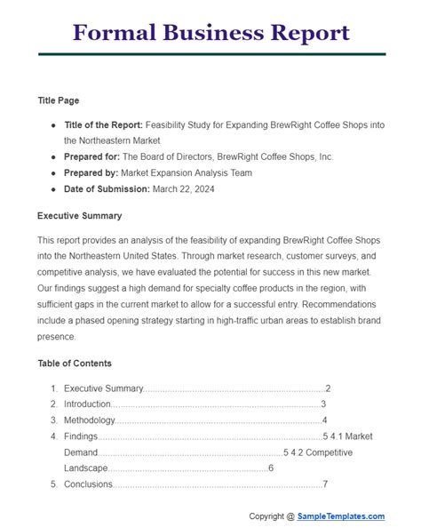 Free 26 Business Report Samples And Templates In Pdf Word