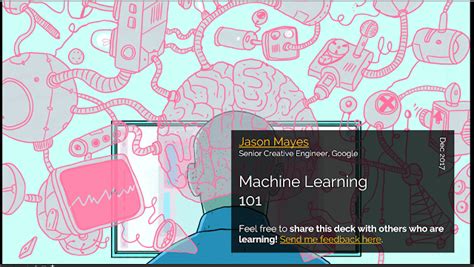 Crea Y Aprende Con Laura Machine Learning 101 Por Jason Mayes Jason