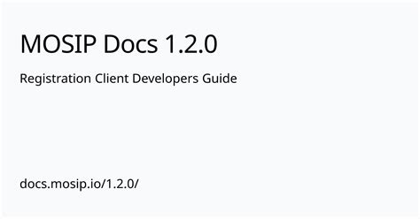 developers guide mosip docs 1 2 0
